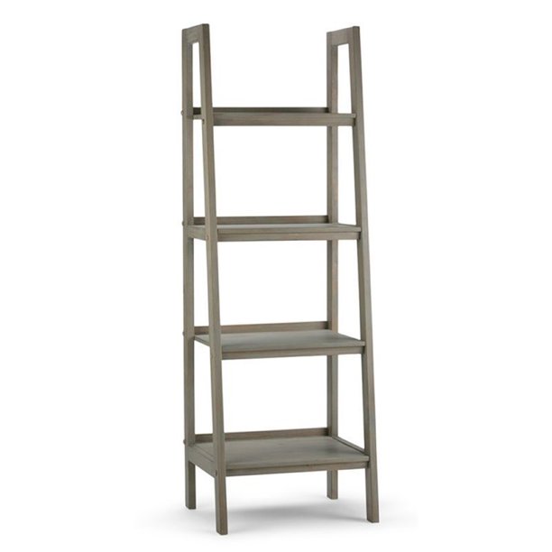 Atlin Designs 4 Shelf Ladder Bookcase in Saddle Brown - Walmart.com
