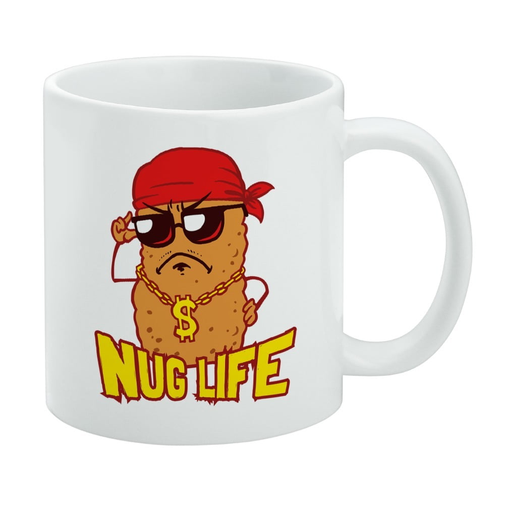 Nug Life Chicken Nugget Funny Humor White Mug - Walmart.com