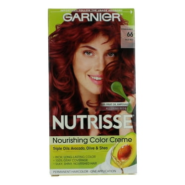 Garnier Nutrisse Nourishing Color Creme Permanent Hair Color, 63 Brown ...