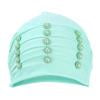DailyChi Women Solid Beading Muslim Hat Beaded Turban Wrap Cap with ...