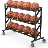 CHAMPRO Monster Rolling Basketball Ball Cart, Holds 18 Basketballs ...
