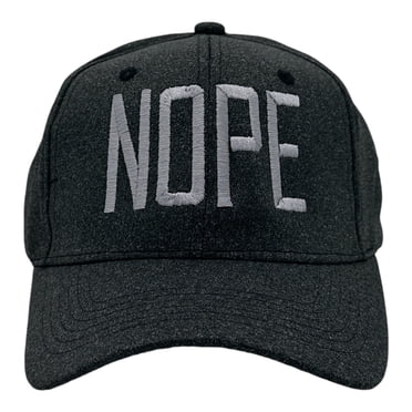 Mens Nope Ironic Funny Slogan Hipster Snap Back Cap Cotton Mesh Trucker ...