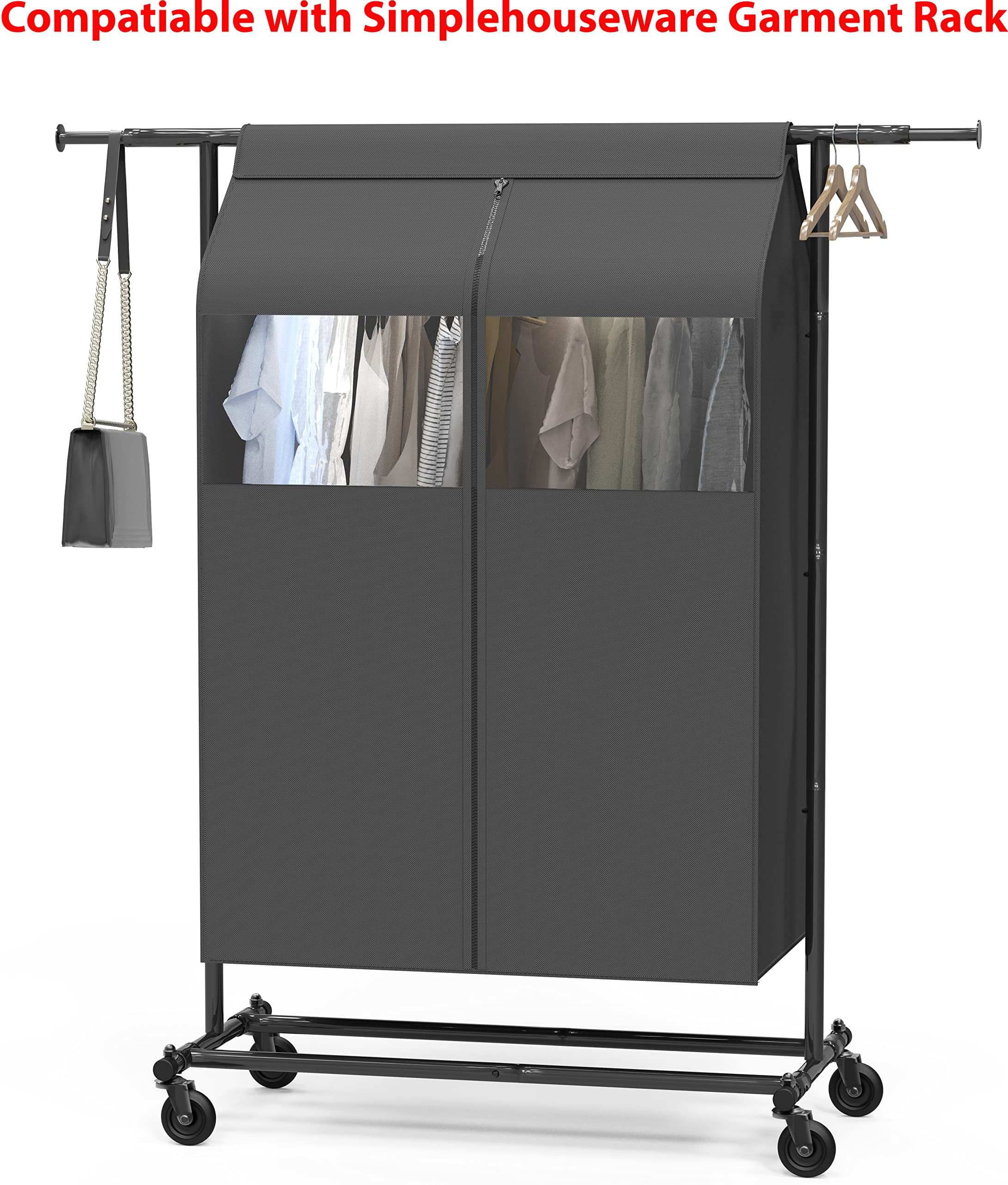 SimpleHouseware Garment Covers for Clothes Rack / Closet / Hanging ...