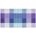 Checkered Pattern with Purple Blue Round Ring Binder 3 Rings 1.5 ...