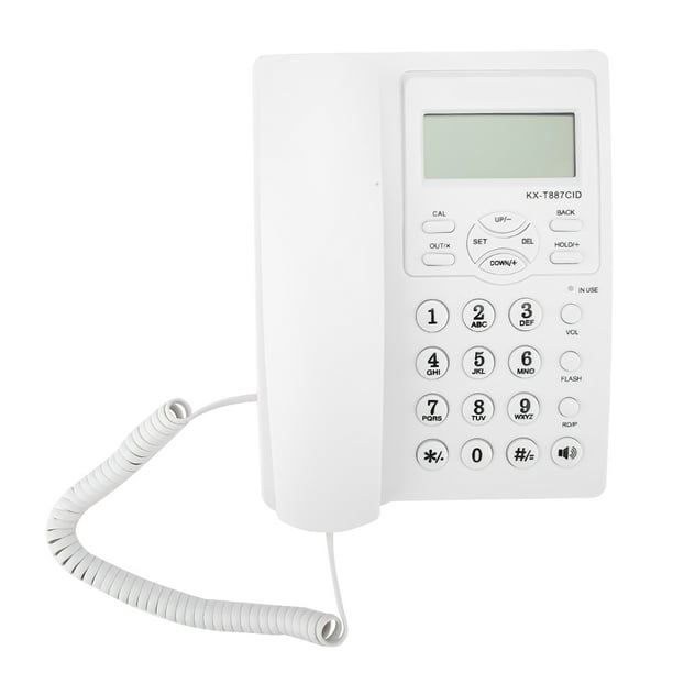 Desktop Corded Telephone,LCD Display Semi Hands Corded Phonewith Caller ID Corded Telephonesfor ...