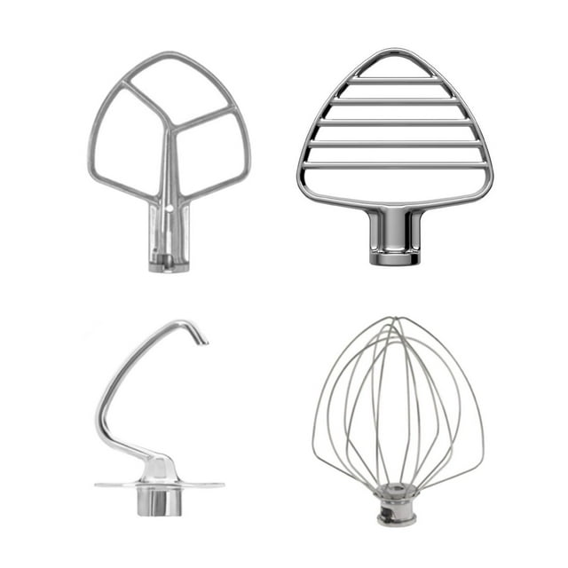 KitchenAid Stainless Steel Stand Mixer Tools (4-Piece Set) | Fits 4.5 ...