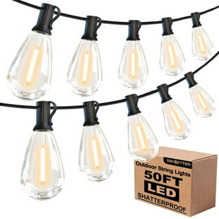 Better Homes & Gardens 15-Count Shatterproof Edison Bulb Outdoor String ...