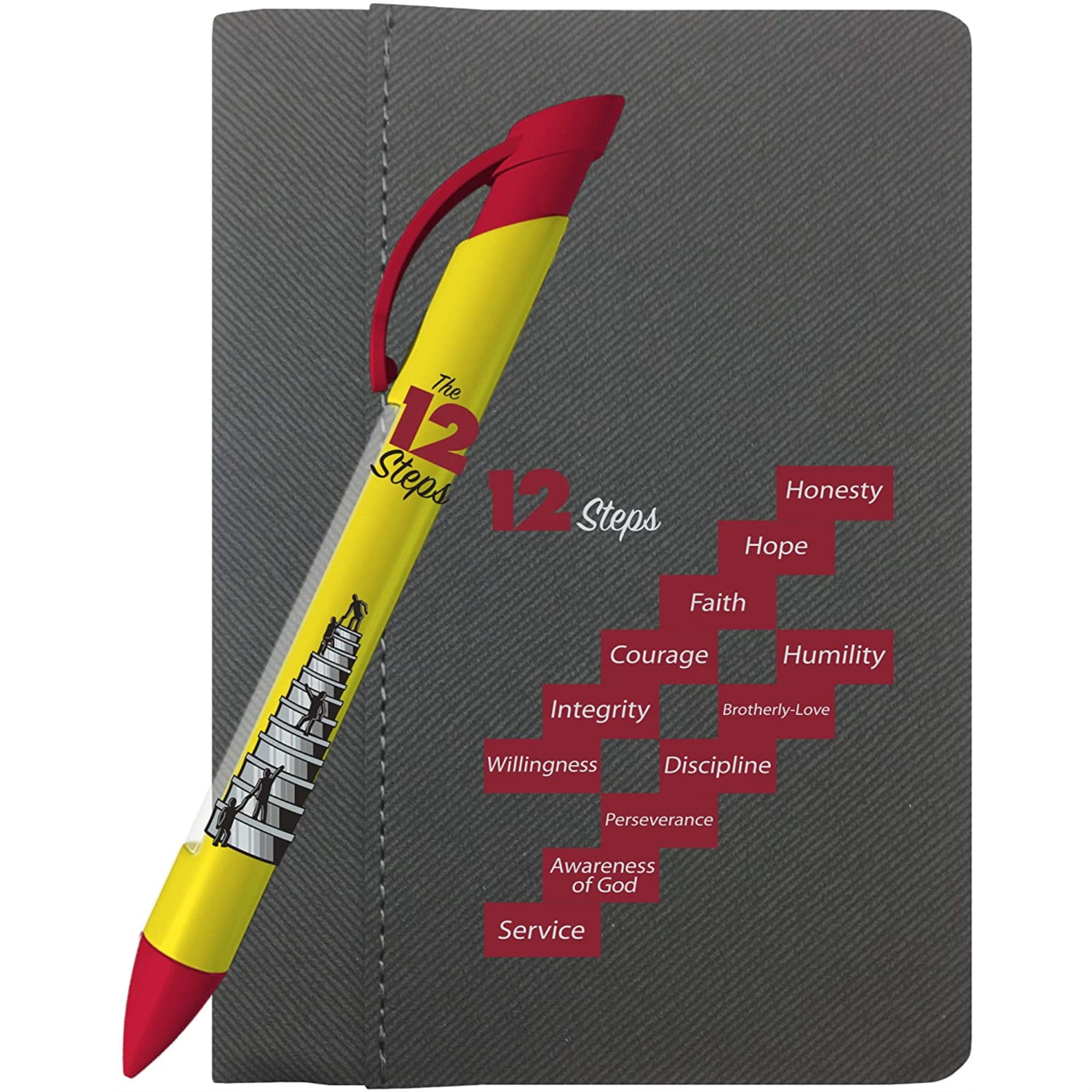 Greeting Pen 12 Step Recovery Gift Set with 4" x 6" Notebook and 1 ...