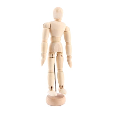 Wood Artist Drawing Manikin Articulated Mannequin with Base and ...
