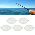 5Pcs Fishings Slip Cast Float Plastics Bobbers Fishings Float Oval ...