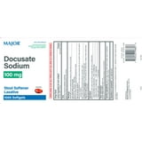 Major DOK Docusate Sodium Stool Softener Tablets, 100 mg, 1000 Count ...