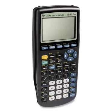 TI-83 Plus Programmable Graphing Calculator, 10-Digit LCD by Texas Instruments - Walmart.com