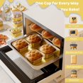 40 Pack 5 OZ Mini Cake Pans with , Disposable Square Foil Brownie ...