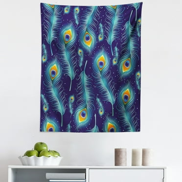 GCKG Beautiful Peacock Tapestry Wall Hanging,Wall Art, Dorm Decor,Wall ...