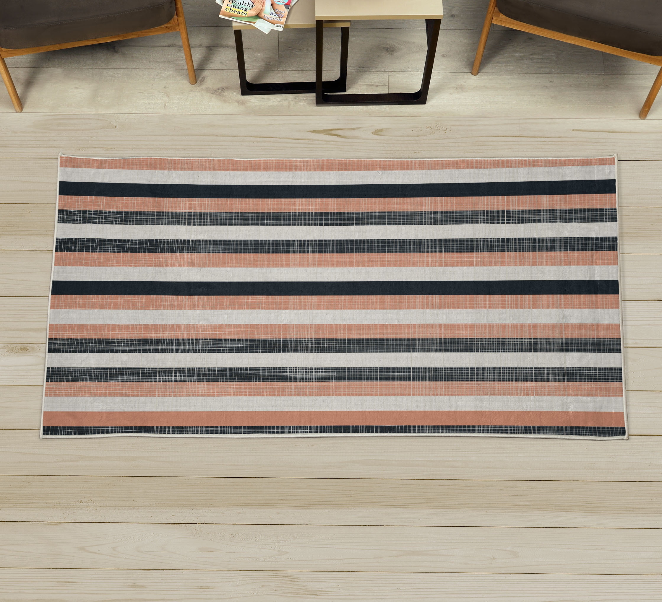 Retro Decorative Rug, Classical Vertical Stripes Pattern Texture Image ...