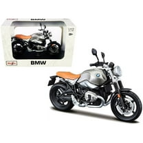 BMW R nineT Scrambler Meatllic Gray with Plastic Display Stand 1/12 ...