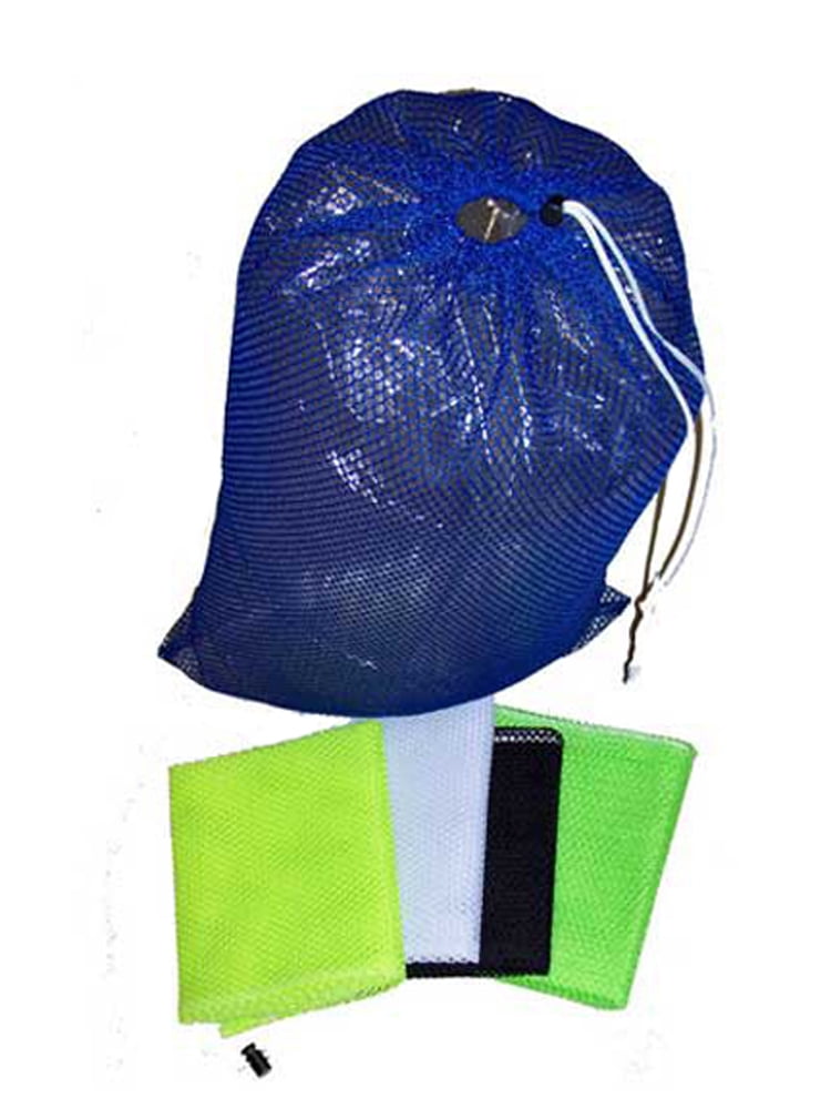 Armor Mesh Bag all Purpose Sack with Draw String Closure - Blue - Size ...
