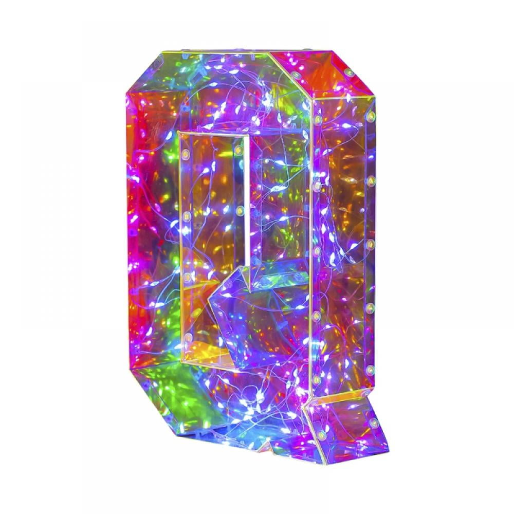 Deals Colorful Light Up Letter,LED Luminous Letter Lights with 100 LAMP ...