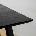 Modern "V" Shape Natural Wood Dining Table - 55" Inches (Natural ...