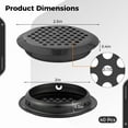 40PCS 2" Round Soffit Vents, Stainless Steel Mesh Hole Louvers for ...