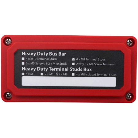 300A High Current 48V Bus Bus Red Shell Busbar Case, Bus Bar Box for ...