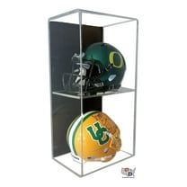 Acrylic Wall Mount Vertical Double Mini Helmet Display Case by GameDay ...