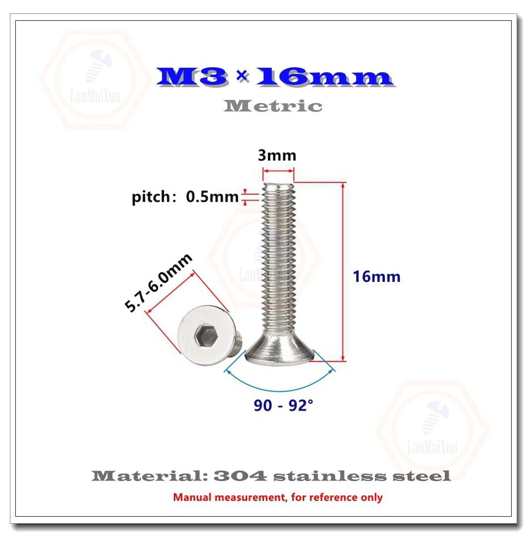 m2-m2-5-m3-allen-hex-socket-countersunk-head-flat-head-screw-bolts-304