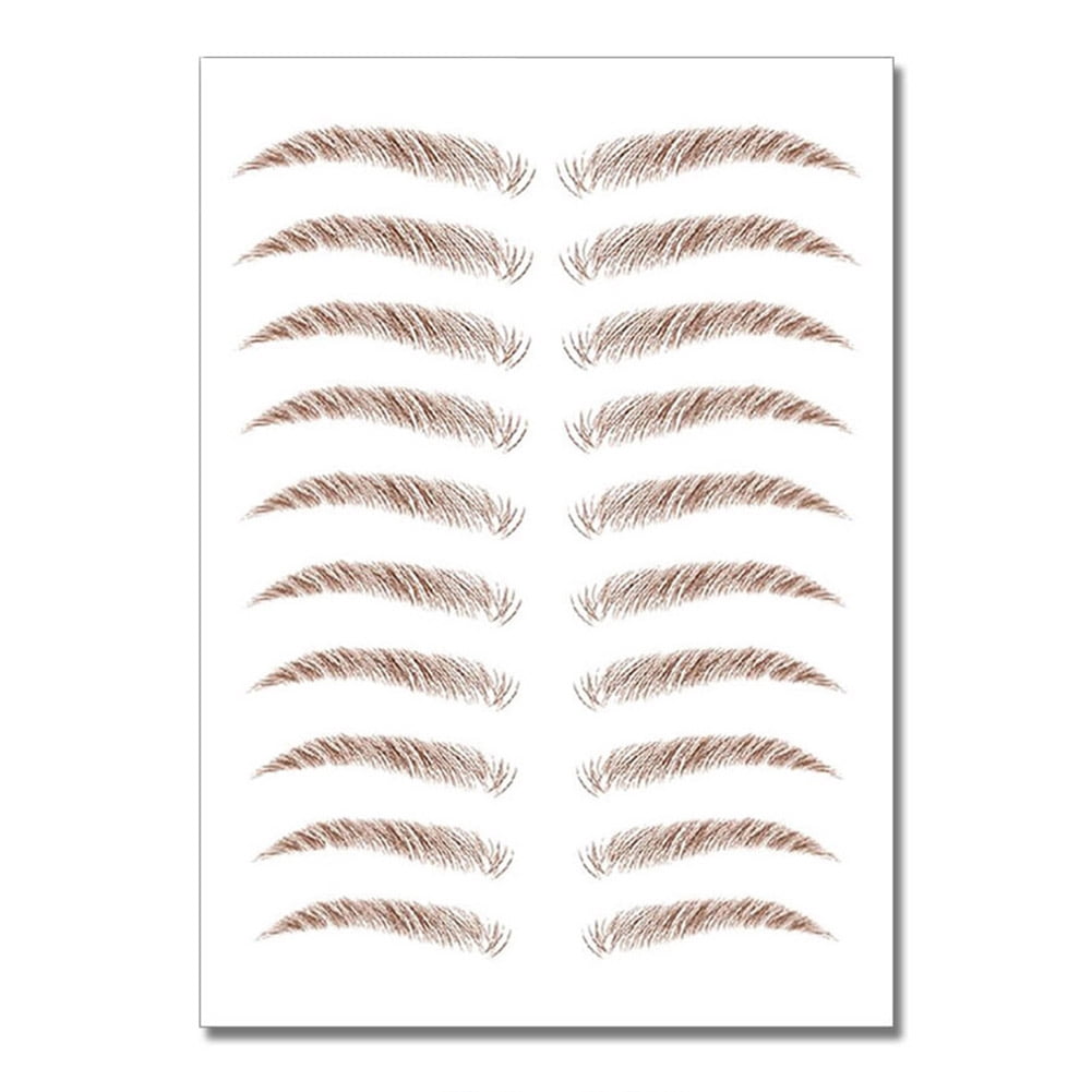 Yucurem Water Transfer 6D Eyebrows Sticker Lasting False Tattoo Brow ...