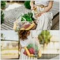 Unique Bargains Cotton Mesh Bag Reusable Mesh Net String Grocery Bags ...