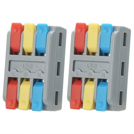 Quick Terminal Block Connector Terminal Block Connector 2Pcs Wire Block ...