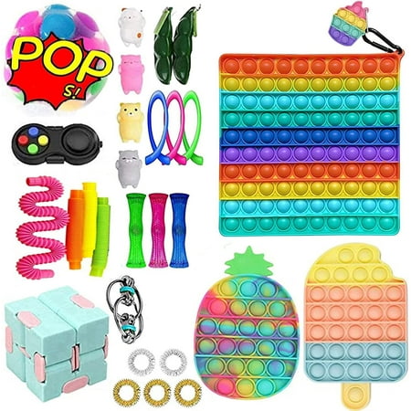 Fidget Toys Pack Cheap Pop Bubble Sensory Fidget Pack Stress Relief ...