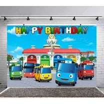 Tayo Little Bus Backdrop Banner Party Supplies Poster Movie Theme ...