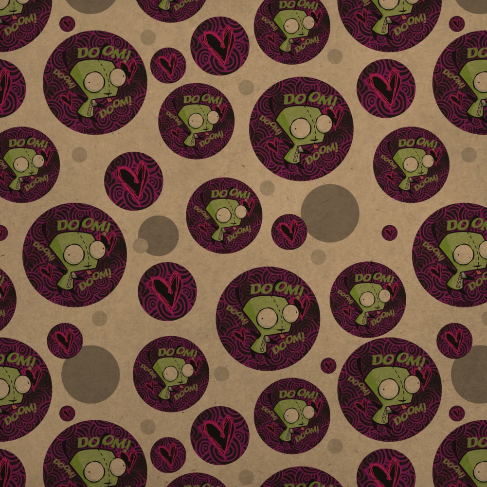 Invader Zim Gir Doom Dance Premium Kraft Gift Wrap Wrapping Paper Roll ...