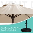napwant, Patio Umbrella, 7.5ft, Beige with Push-Button Tilt & Crank ...