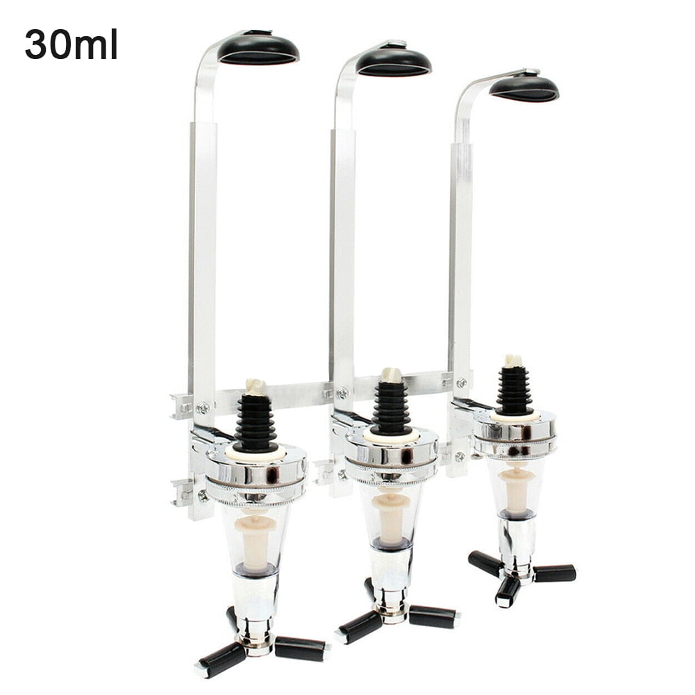 Yoone 25/30/45ml Wall Mounted 3 Bottle Wine Beer Dispenser Home Bar ...
