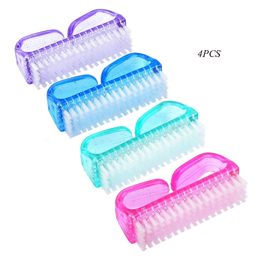 4Pack Nail Brush Scrub Set Hand Cleaning Manicure Pedicure Fingernail ...
