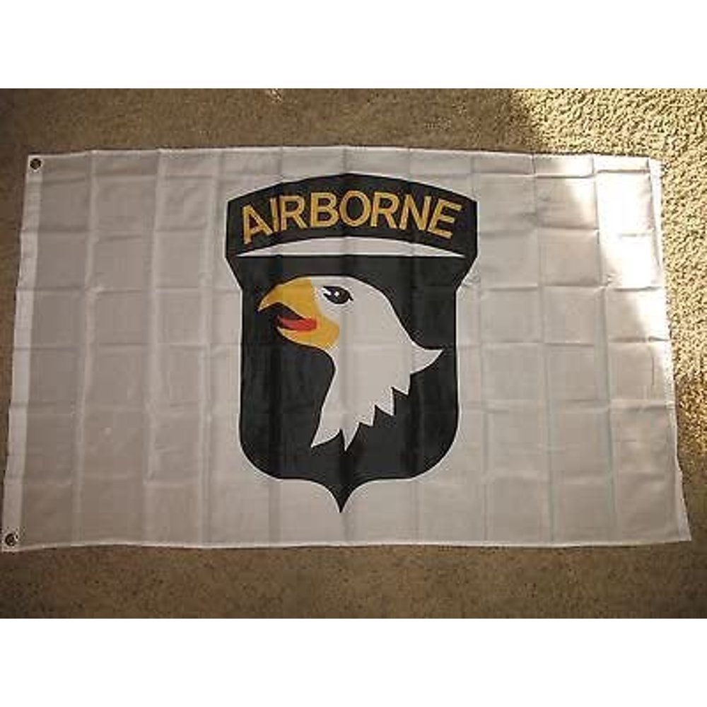 3x5 Airborne White 101st Flag 3'x5' Banner Brass Grommets (Licensed by ...