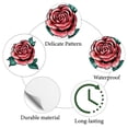 128Pcs 8 Sheets Roses Stickers Flower Sticker Plastic Waterproof Self ...
