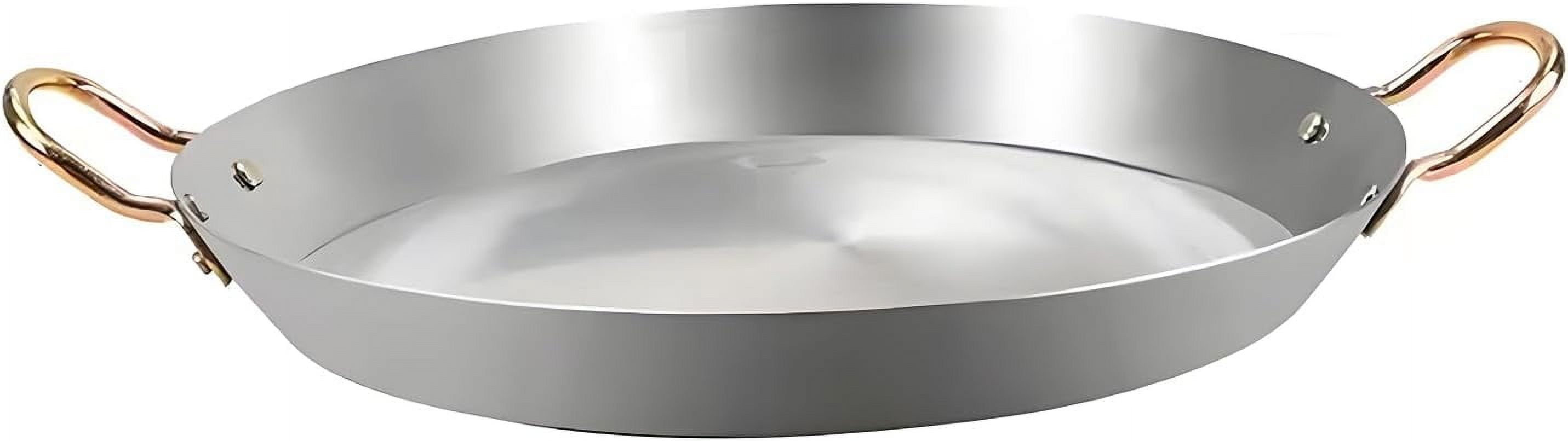 Stainless Steel Spanish Paella Pan 36/40/45cm Skillet Pan Uncoated Non ...