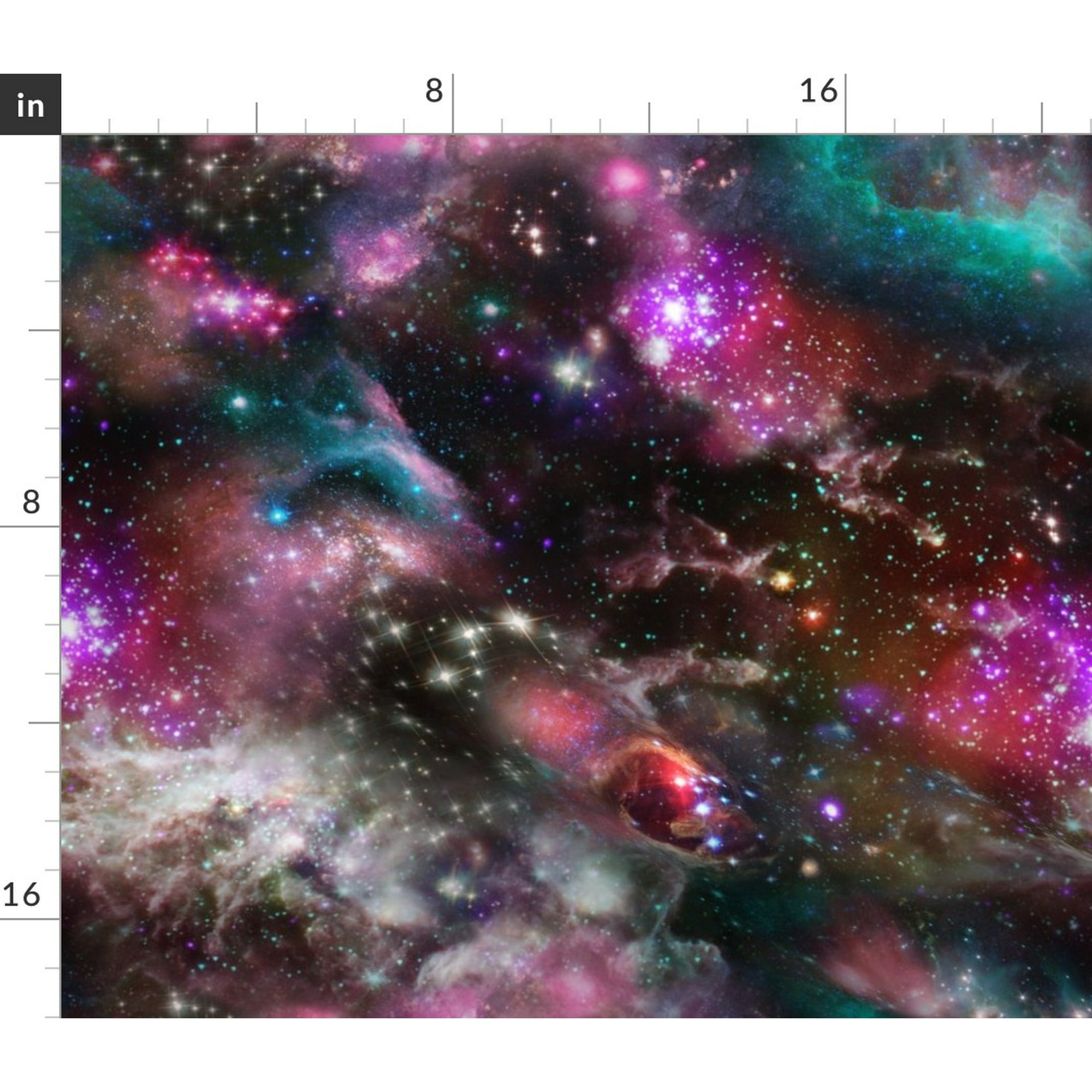 Galaxy Nebula Print Fabric