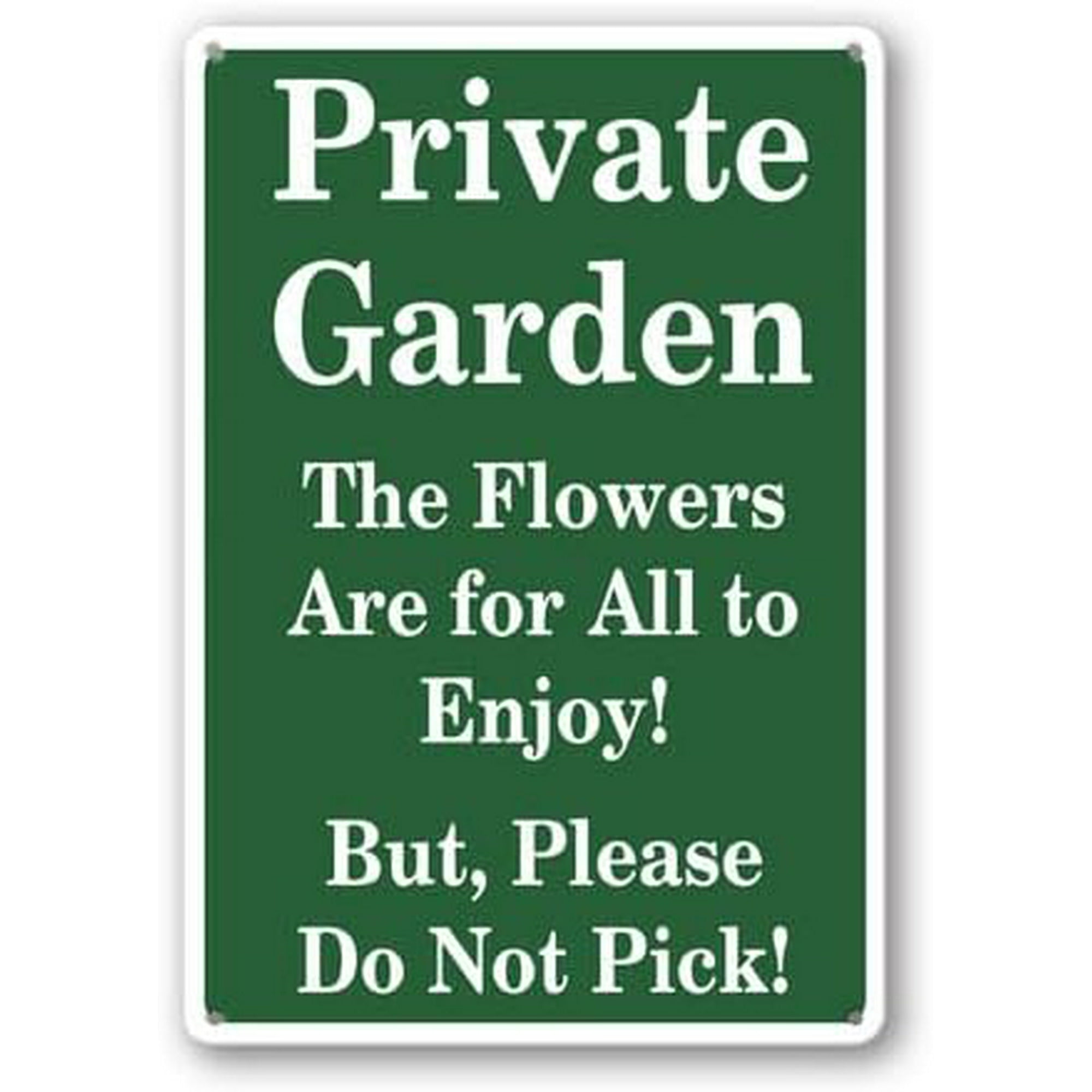 Click here for Aocisuki Private Garden Do Not Pick Flowers Metal... prices