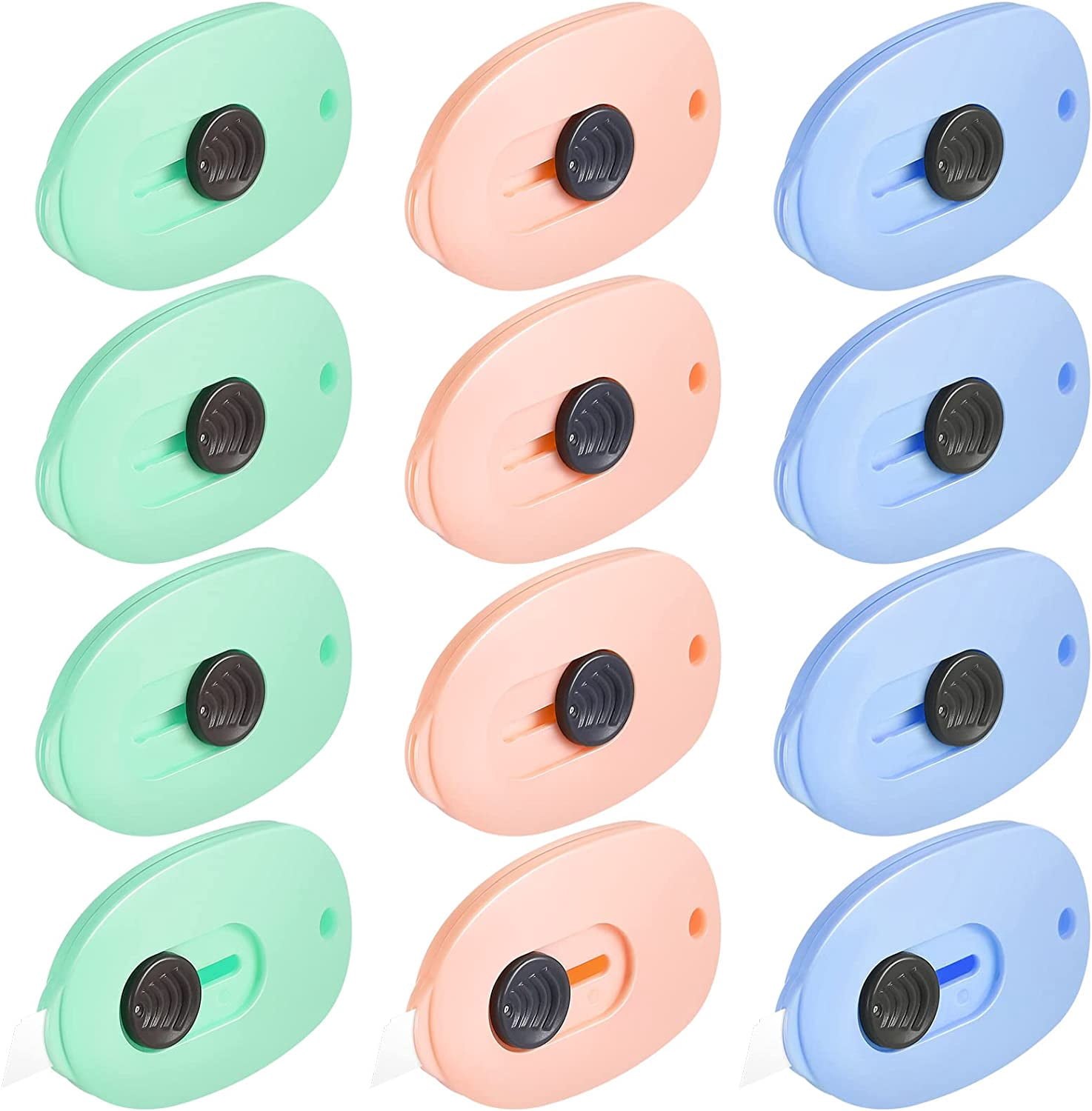 12 Pieces Mini Ceramic Blade Box Opener Compact Safety Ceramic Box ...