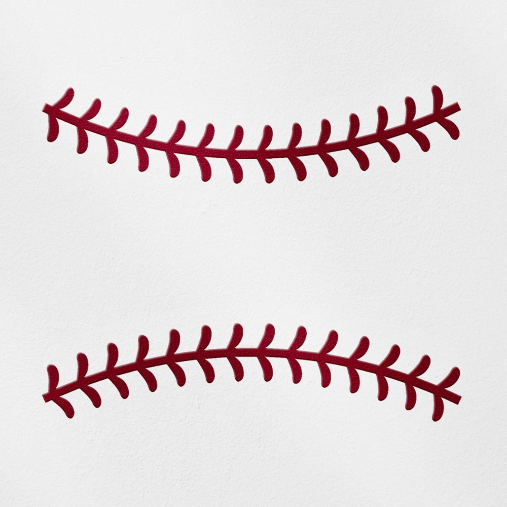 Transparent Decal Stickers Of Baseball Frames (Burgundy) Premium ...