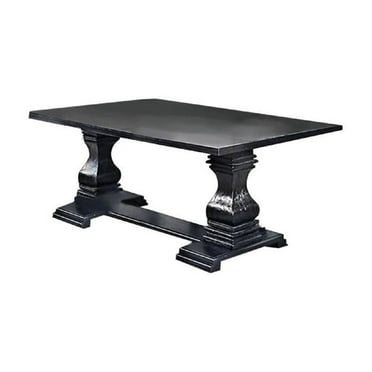 Modern 40-inch High Square Dining Table in Dark Cappuccino Finish ...