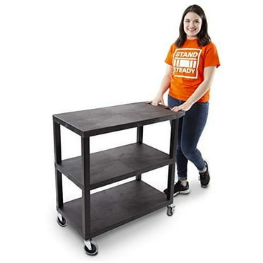 Lorell, Utility Cart, 1 Each, Black - Walmart.com