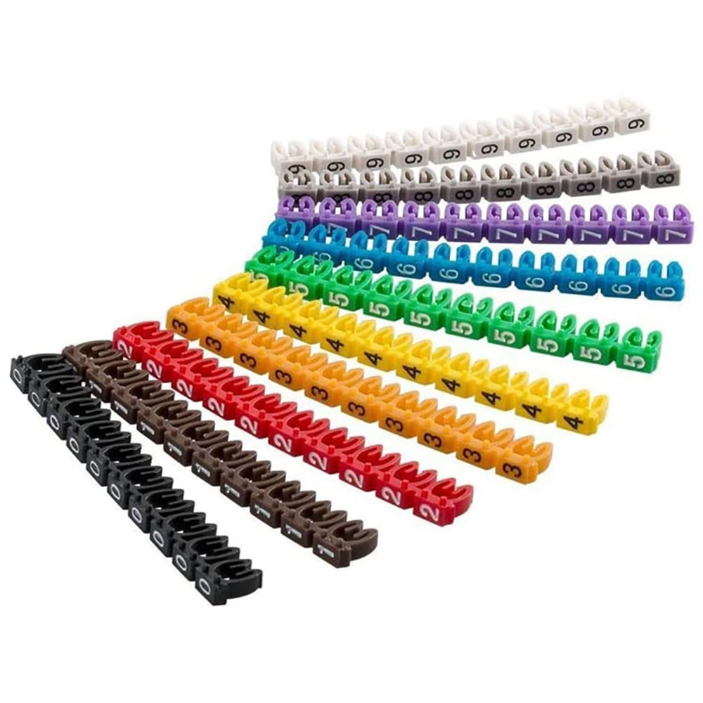 SENRISE Cable Marker Clip Kit Color Coded Cables Identification and ...