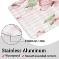 ADECORIVY Pink Butterfly Front License Plate, Buffalo Plaid Leaves ...