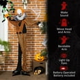 "Outsunny 65"" Animated Halloween Decor, Circus Clown with Balloon ...