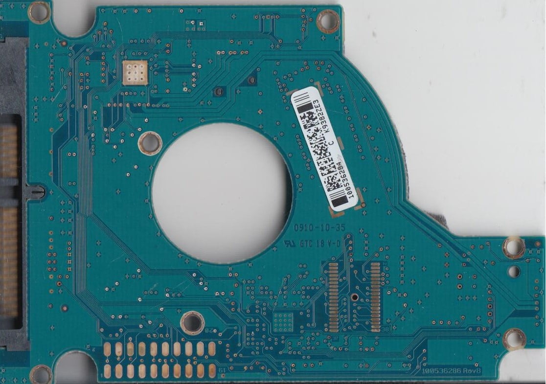 ST9500325AS, ST9500325AS, 0001BSM1, 100536284 C, Seagate SATA 2.5 PCB ...