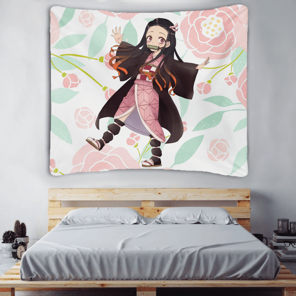 Demon Slayer Hanging Backdrops Serviceable Charming Cartoons Paint ...